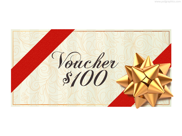 Christmas Voucher Template PSD PSDGraphics