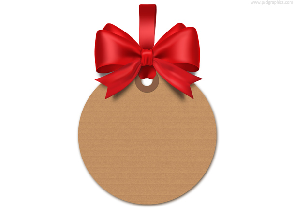 Gift Tag Template PSD PSDgraphics