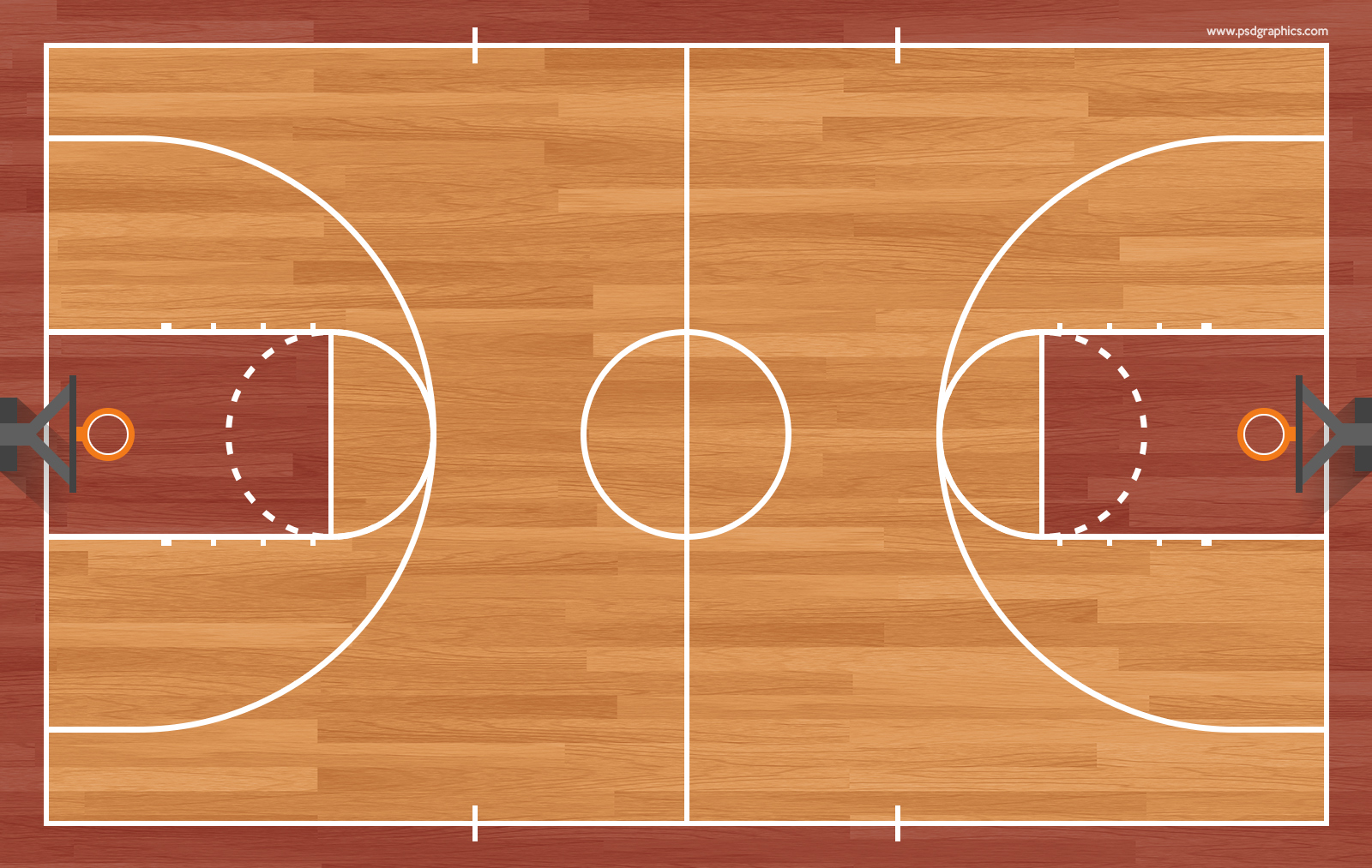 Basketball Court PSD PSDgraphics